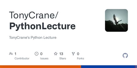 GitHub TonyCrane PythonLecture TonyCrane S Python Lecture