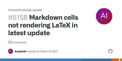 Markdown Cells Not Rendering LaTeX In Latest Update Issue Microsoft Vscode Jupyter