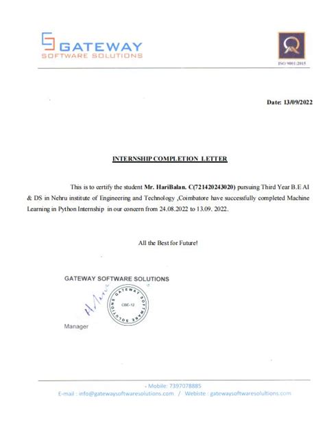 Pythoninternship Careerdevelopment Grateful Haribalan C