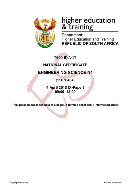 engineering science n4 april 2021 memo national certificate