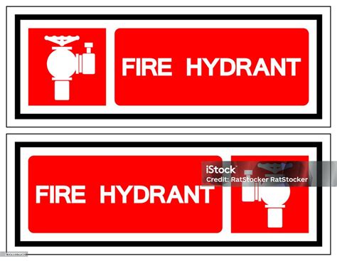 Fire Hydrant Symbol Sign Vector Illustration Isolate On White