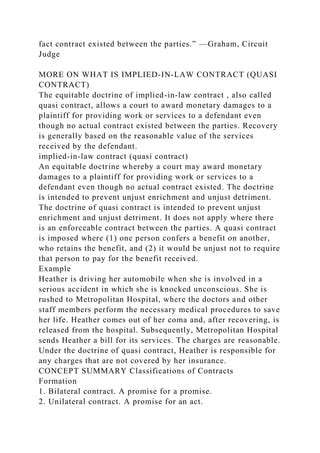 WHAT IS EXPRESS AND IMPLIED IN FACT CONTRACTSExpress And Implied Docx