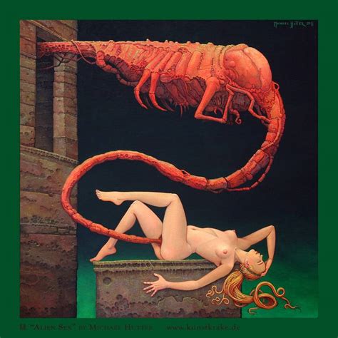 Alien Sex Painting By Michael Hutter Saatchi Art