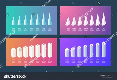Isometric Infographics Bar Chart Diagram 7 Stock Vector Royalty Free 1099936763 Shutterstock
