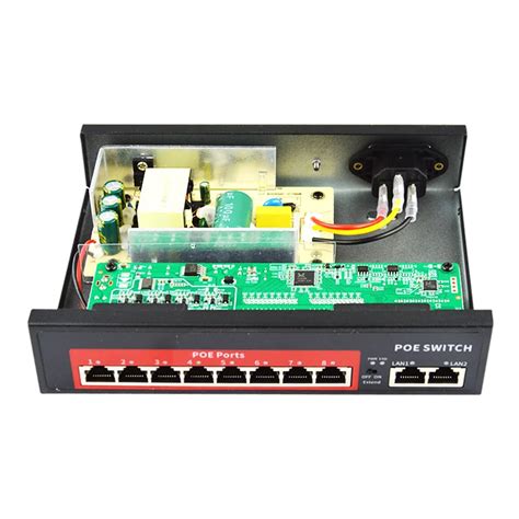 48 в сетевой переключатель POE Ethernet с 8 10/100 Мбит/с портами IEEE ...