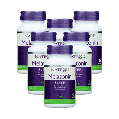 Natrol Melatonin Time Release Tablets 100 Vegetarian 1mg 90 Count