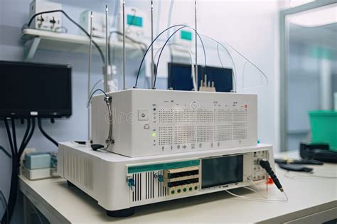 Iot System With Sensors And Monitoring Equipment For Measuring Air Quality In Hospital Stock