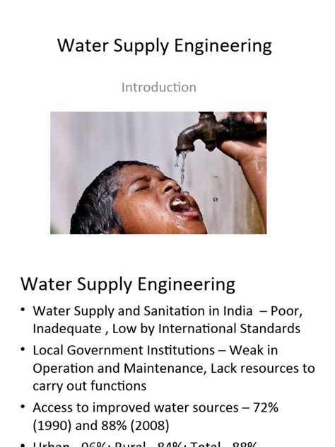 Lecture Note 1 Wse Pdf Water Supply Water