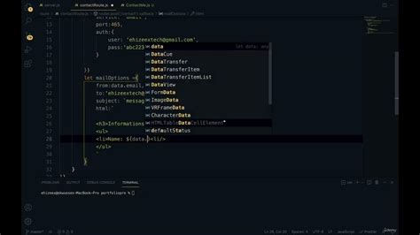Creating Contact Route In Expressjs Handling Form Submissionscontactroute Expressjs Youtube