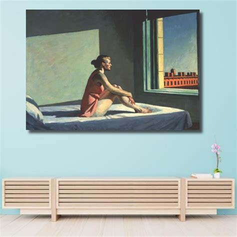 Edward Hopper Morning Sun 1952 Canvas Print Wall Art Hopper Poster