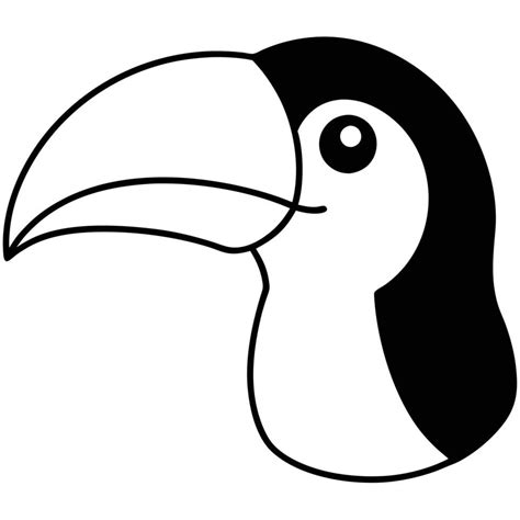 Toucan Head Outline On A White Background 51558971 Vector Art At Vecteezy