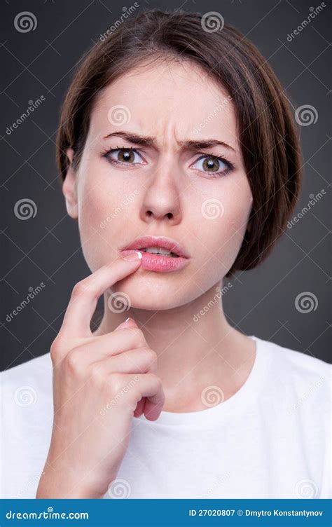 Perplexed Young Woman Stock Image 10779427