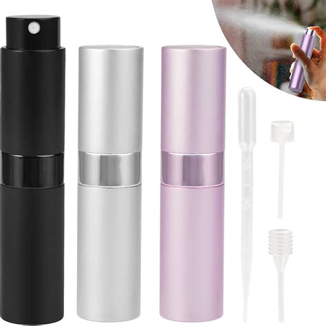 Pack Of 3 Travel Perfume Atomisers 8 Ml Refillable Perfume Atomiser
