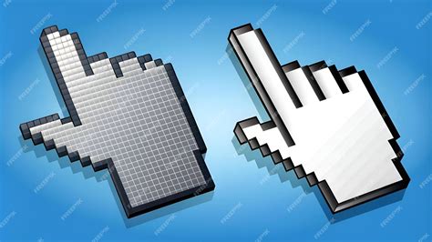 Mouse Click Cursor Set Hand Cursor Click Icon Mouse Pointer Set Arrow