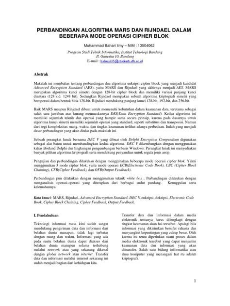 Makalah Kriptografi Pdf