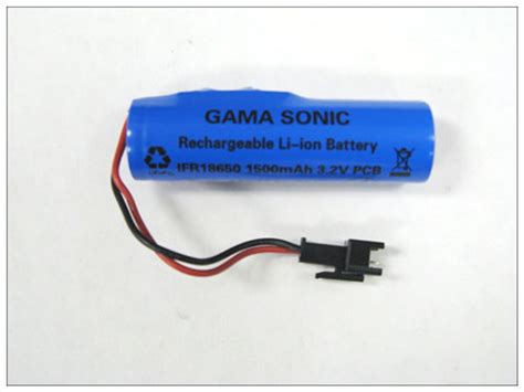 Gama Sonic Replacement Battery Pack 1500mah 32v Aa Lithium Ion