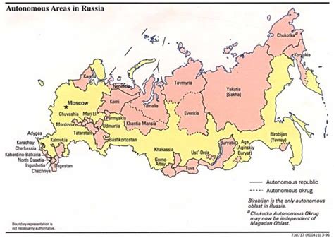 Map Autonomous Areas In Russia