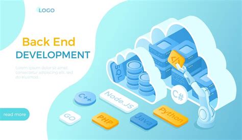 Premium Vector Back End Development Coding Software Engineering