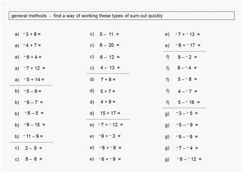 Transparent Negative Sign Png Subtraction And Addition Of Negative Numbers Png Download Kindpng