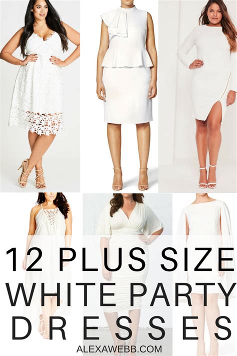12 Plus Size White Party Dresses Alexa Webb