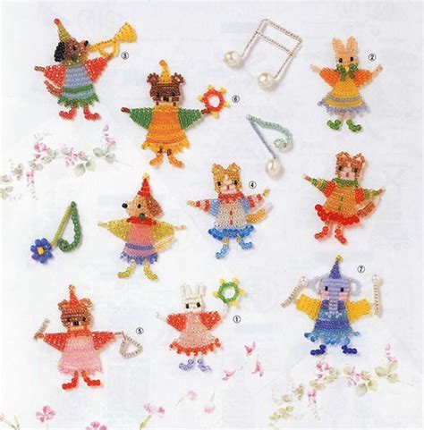 Мини игрушки из бисера Брелоки и аксессуары Животные и птицы Manualidades Hacer Pulseras