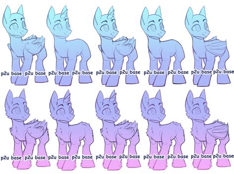 Fluffy Mlp Base P2u By Intfighter On Deviantart