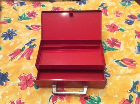 Vintage 1983 Mac Tools Mini 1 Drawer Tool Box Flip Top Vintage Rare