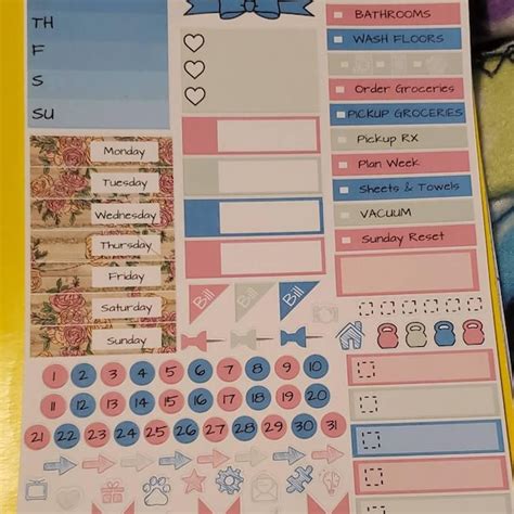 Habit 2 Checkoff Stickers Color Coding Stickers Functional Stickers Adulting Stickers Home