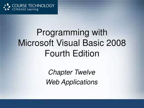 Ppt Programming With Microsoft Visual Basic 2008 Fourth Edition