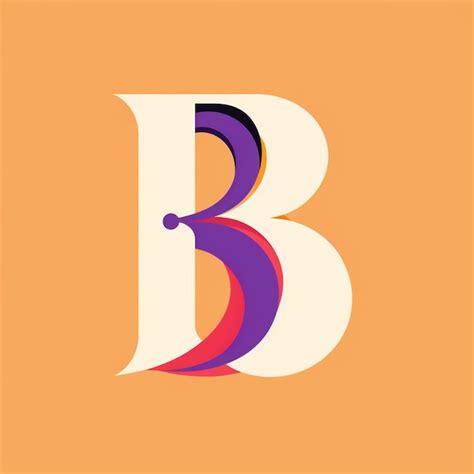 Premium Photo Letter B Monogram Logo Design Illustration Graphic Creative