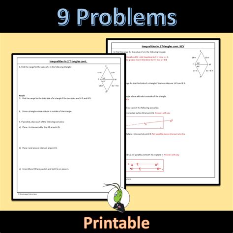 Inequalities In Two Triangles Geometry Guided Notes Triangle Relationships Unit Made By Teachers
