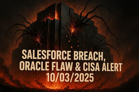 Salesforce Breach Oracle Flaw And Cisa Alert 10 03 2025 Grab The Axe