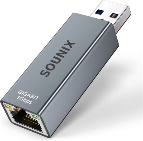 Sounix Usb Netwerkadapter Usb A Naar Ethernet Adapter Rj Mbps Usb Bol
