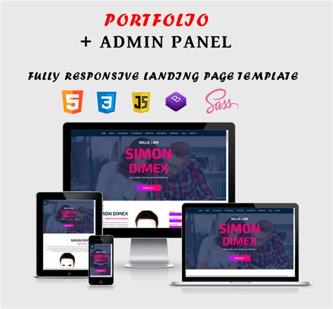 Portfolio Fully Responsive Working Landing Page Template