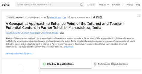 A Geospatial Approach To Enhance Point Of The Interest And Tourism
