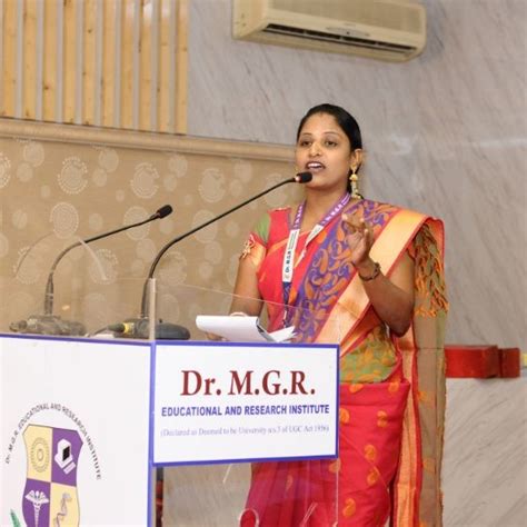 Sasirekha Sridharan Assistant Professor Of English Dr M G R