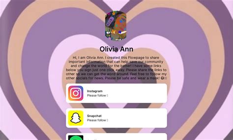 Olivia Anns Flowpage