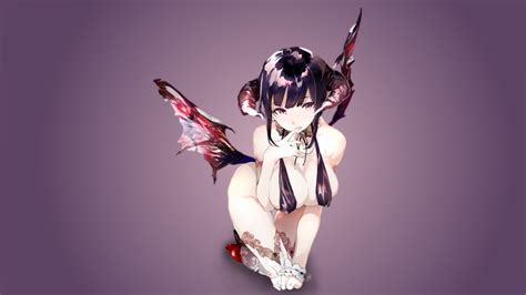 Fondos De Pantalla Anime Chicas Anime Púrpura Lencería Tetas