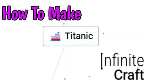 How To Make Titanic In Infinite Craft 2024 Youtube