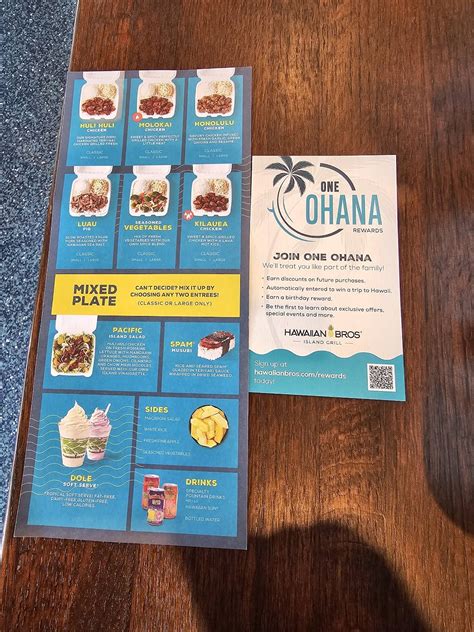 Menu At Hawaiian Bros Island Grill Restaurant Saint Joseph