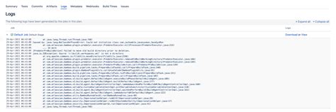 Viewing A Build Log Bamboo Data Center 9 6 Atlassian Documentation