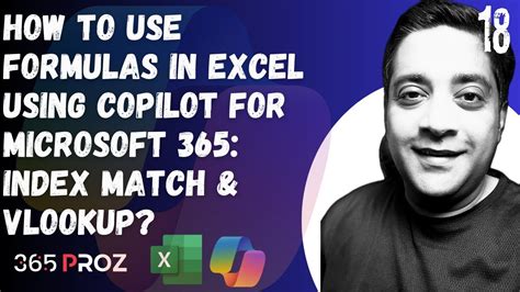 👉how To Use Formulas In Excel Using Copilot For Microsoft 365 Index Match And Vlookup Part 18
