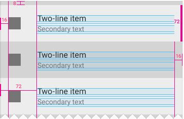 How To Implement Listview According To Material Design Guideline In
