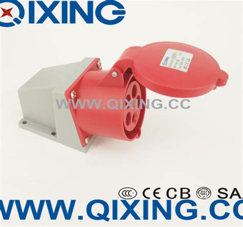 Commando 16a 5p Ip44 Red Surface Mounted Socket Qx 115 Industrial Female Connector And