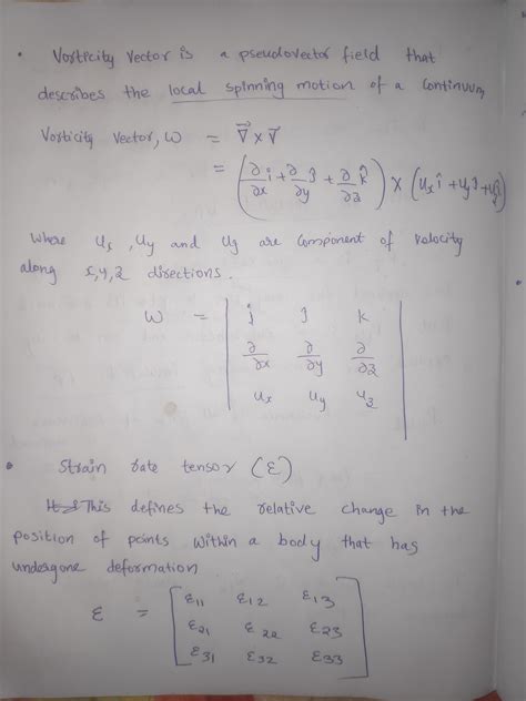 Solved Compute The Vorticity Vector Strain Rate Tensor And Viscous