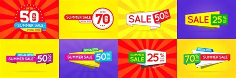 Premium Vector Big Set Of Sale Sign Banner Poster Ready For Web And