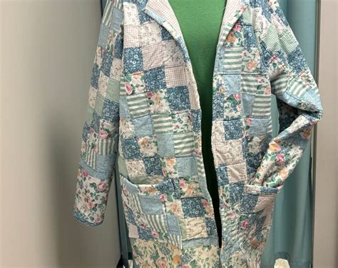 Vintage Quilt Jacket Block Pattern Etsy