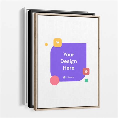 Premium Framed Canvas Print Oak Black And White Printumo