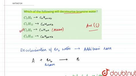[Punjabi] Which of the following will decolourise bromine water?