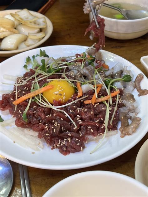웨이팅 없이 간 광장시장 육회 맛집 나주댁 네이버 블로그 웨이팅 없이 간 광장시장 육회 맛집 나주댁 네이버 블로그